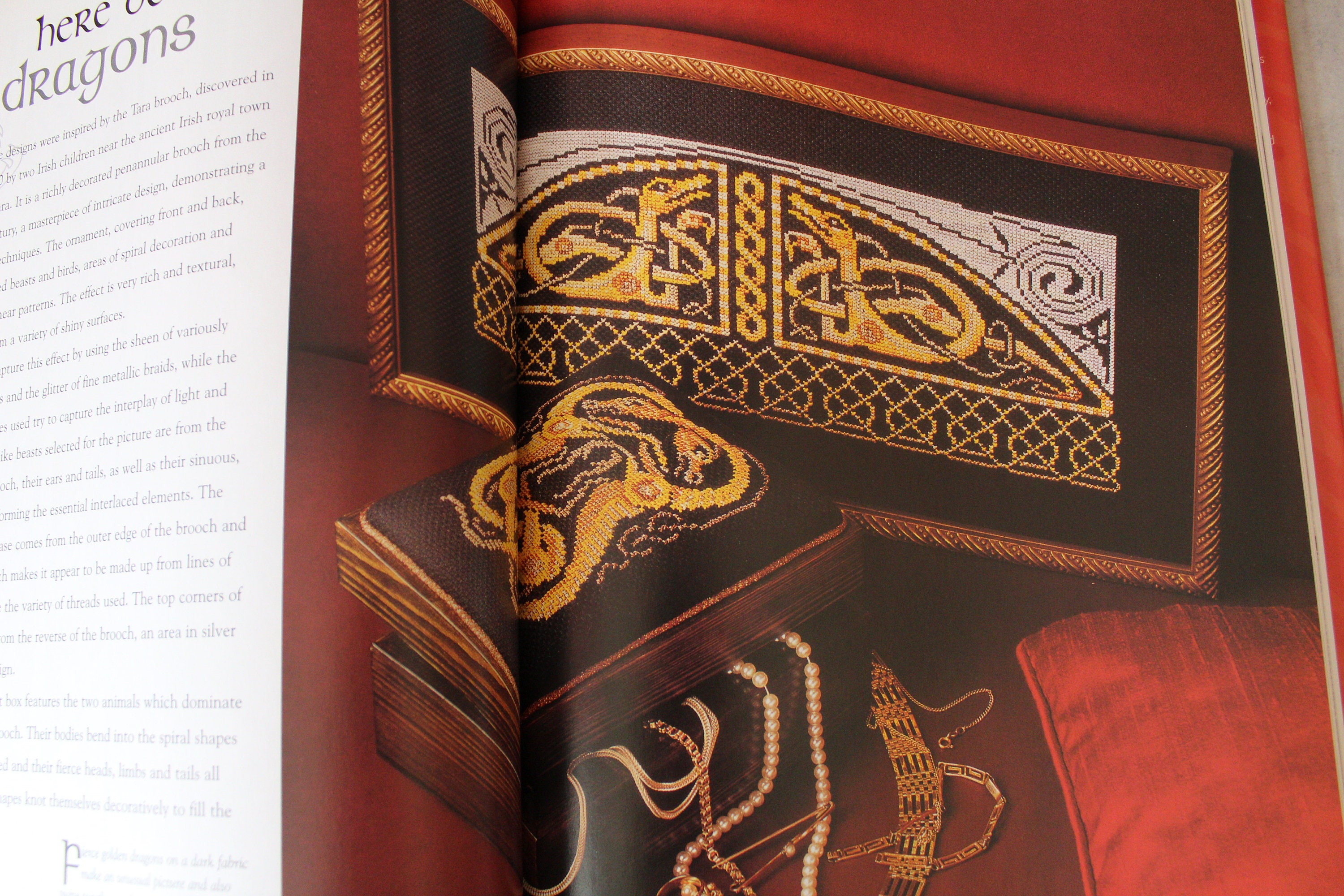 Celtic Art in Cross Stitch by Barbara Hammet Knotwork, Scrollwork, Peacocks, Dragons, Celtic Key ...