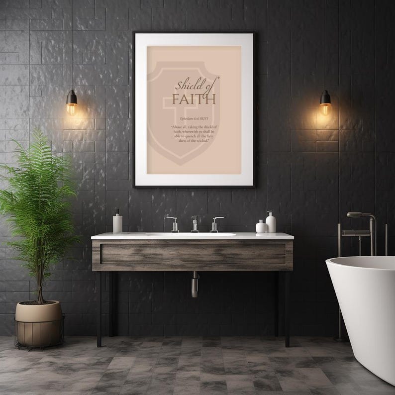 Shield of Faith Printable | Ephesians 6 Scripture Art (digital Download ...