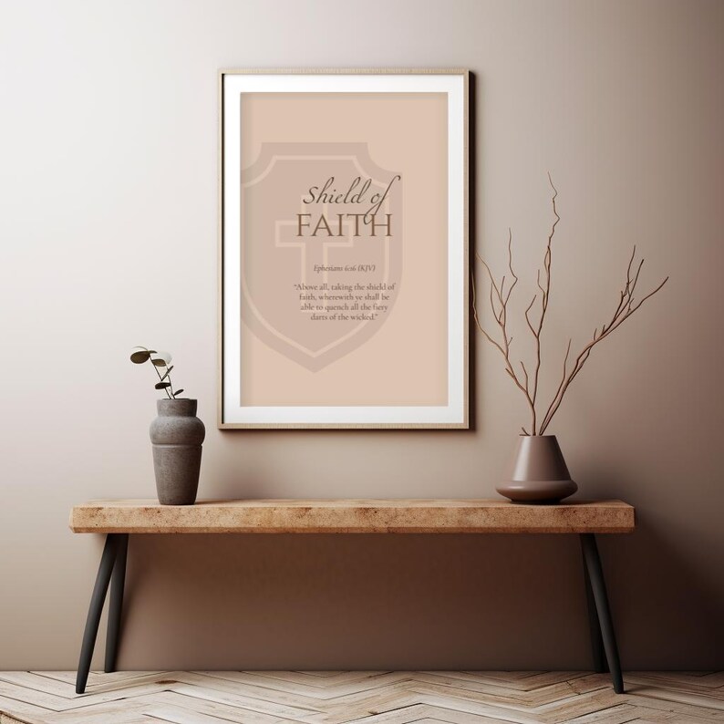Shield of Faith Printable | Ephesians 6 Scripture Art (digital Download ...