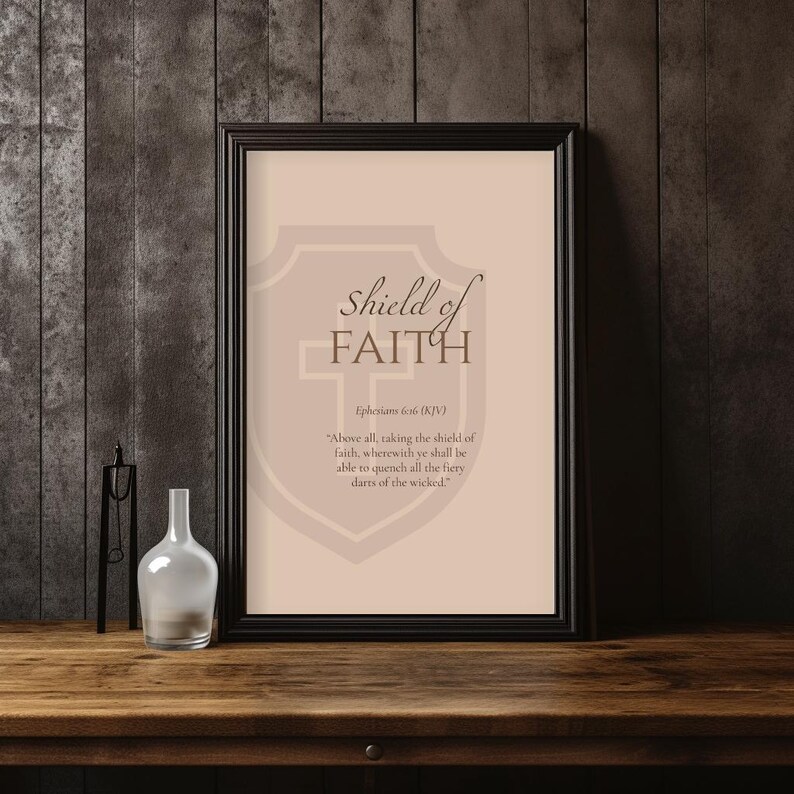 Shield of Faith Printable | Ephesians 6 Scripture Art (digital Download ...