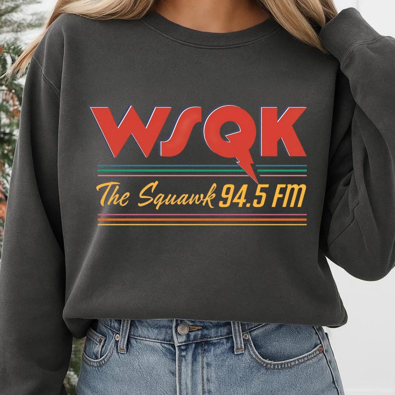 Retro 80s Radio Logo PNG, Vintage Squawk Design (digital Download) - Etsy