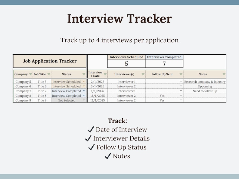 Job Application Tracker Google Sheets | Job Tracker | Simple Job Search ...