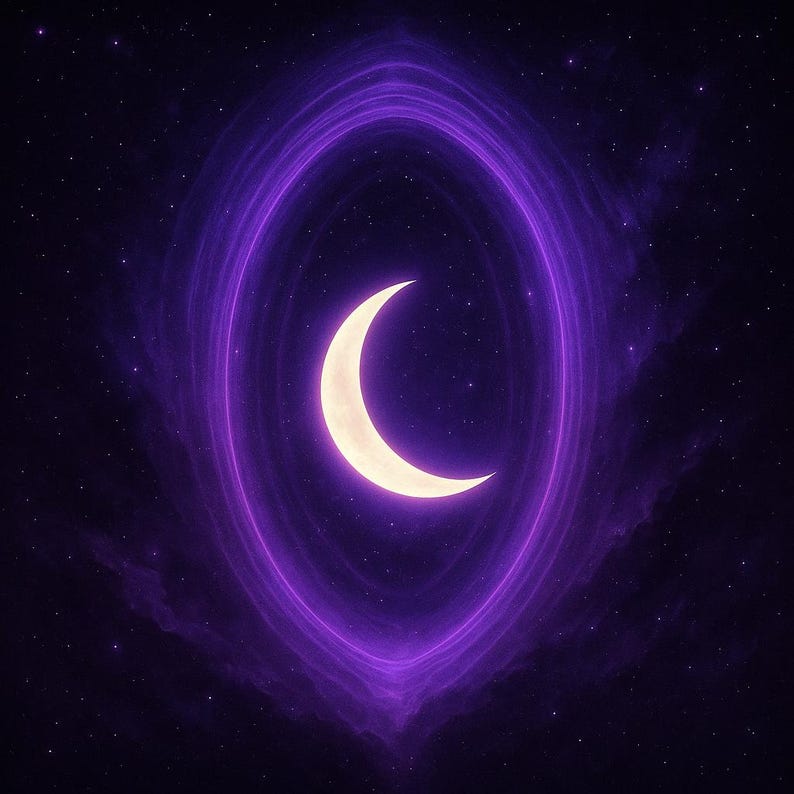 Moon Portal Digital Art • Cosmic Spiritual Wallpaper (digital Download ...