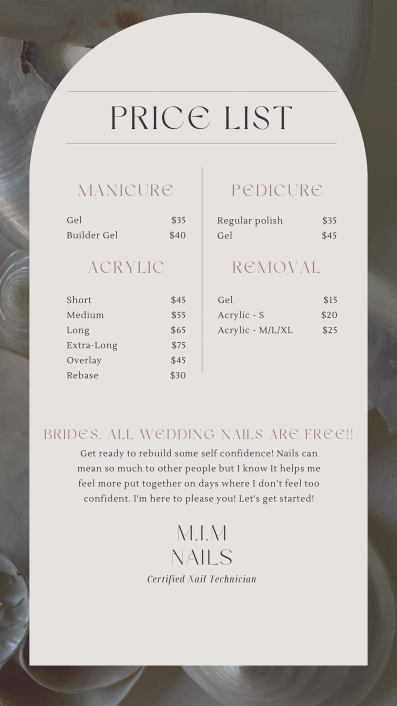 Price List, Simple or Detailed - Etsy