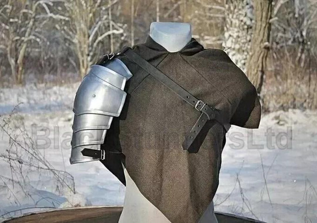 Medieval Steel Shoulder Pauldron | Viking Crusader Steel Armor Shoulder ...