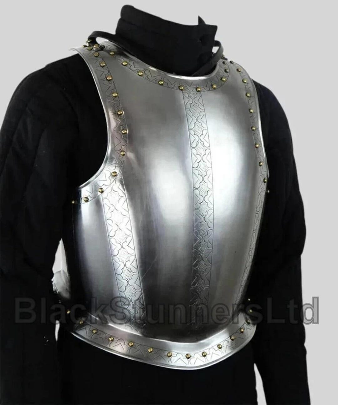 Medieval Knight Etched King Cuirass Armor | Hand Forged Steel Chest and ...