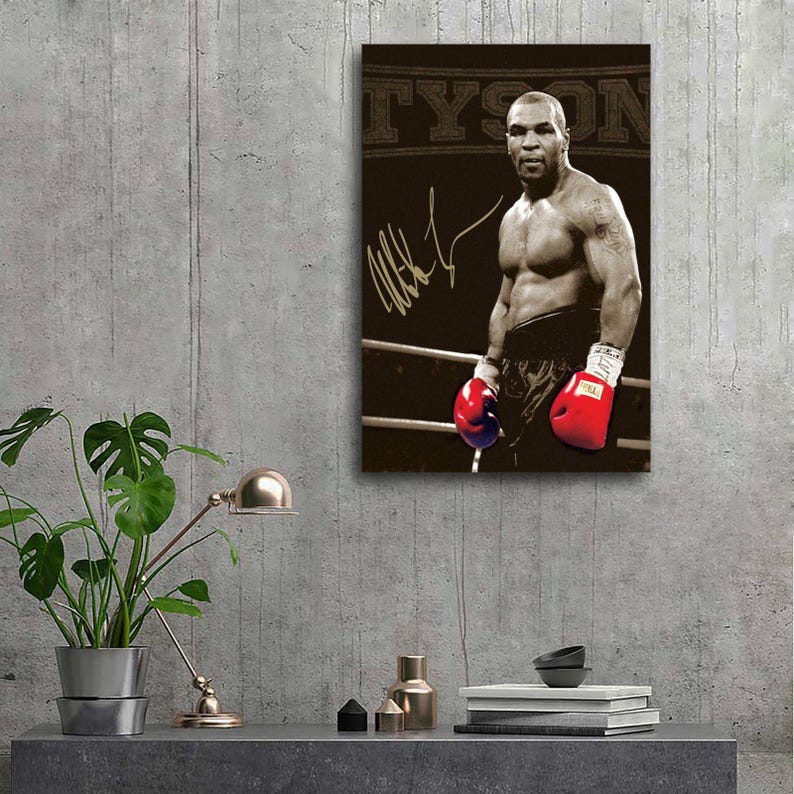 MIKE TYSON Classic Boxing Legend Canvas Art Print Poster Posters Wall ...