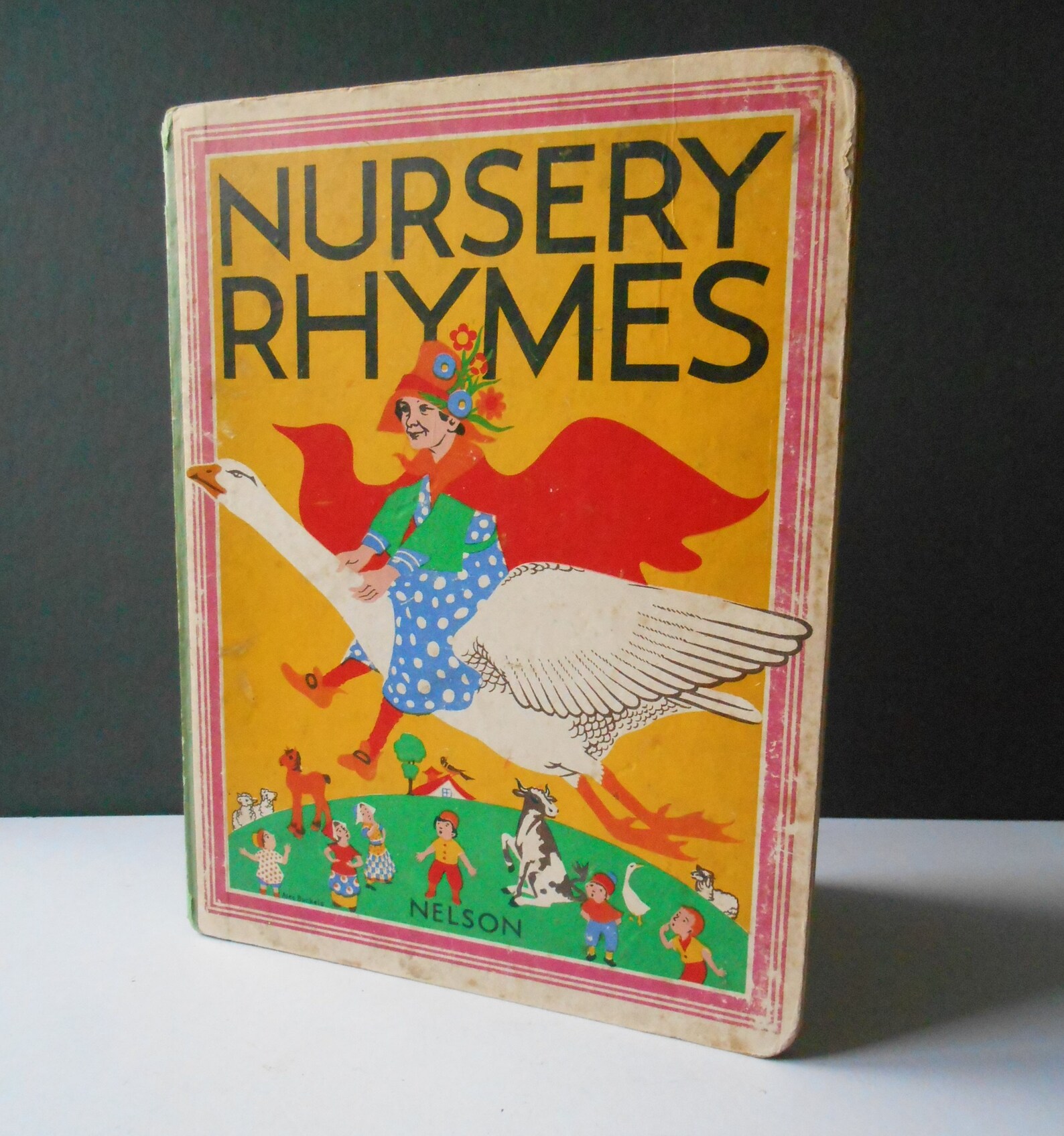 Nursery Rhymes Vintage Board Book Beautifully Illustrated Book | Etsy