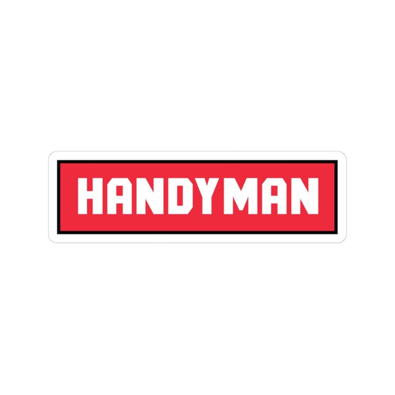 Handyman Logo CRAFTSMAN Sticker | Kiss-cut Sticker - Etsy