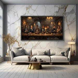 Ultimativ hochwertige Leinwand John Wick, James Bond, Indiana Jones ...