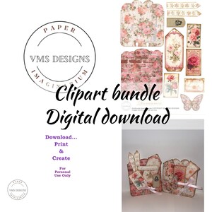 Printable Memory Dex Card Set With Ephemera Download Shabby Chic Tall ...