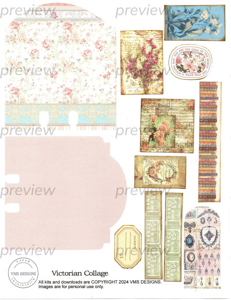 Printable Memory Dex Card Set With Ephemera Download - a Collection of ...