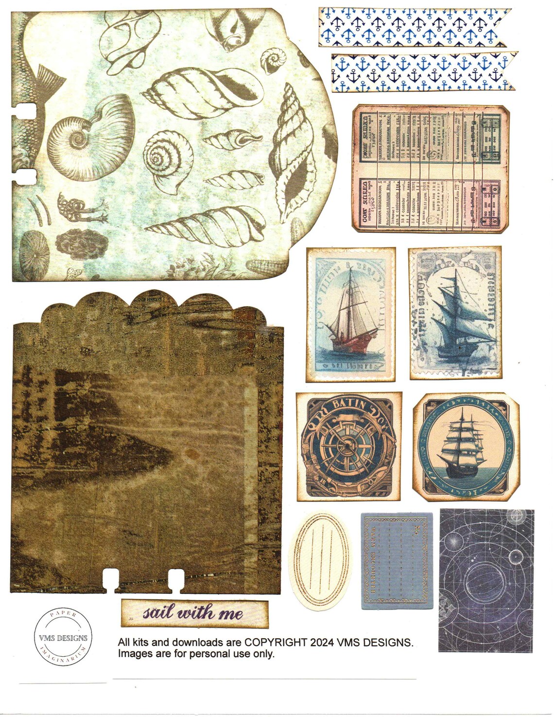 Printable Memory Dex Card Set With Ephemera, Digital Download ...