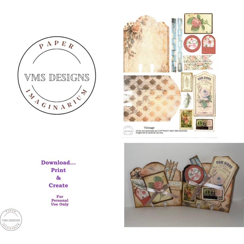 Printable Memory Dex Card Set With Ephemera Download - Instant Download ...