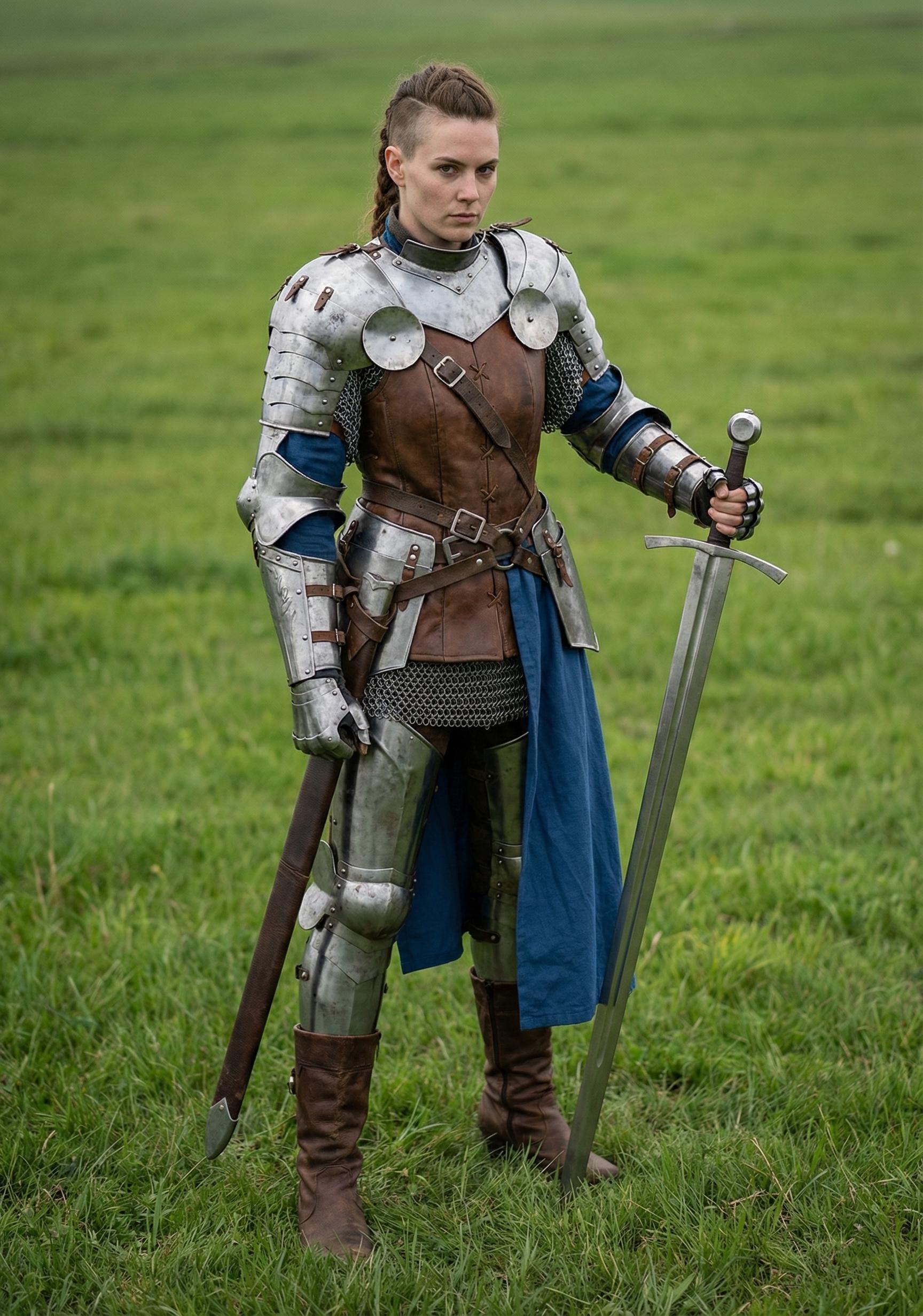 Handcrafted Lady Warrior Battle Armor, Fantasy Knight Cosplay, Faire ...