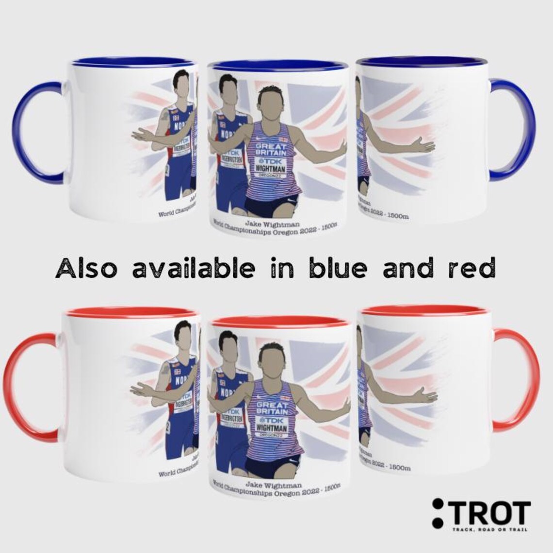 Jake Wightman, World Championships, Mugs for Runners, British Athletes ...