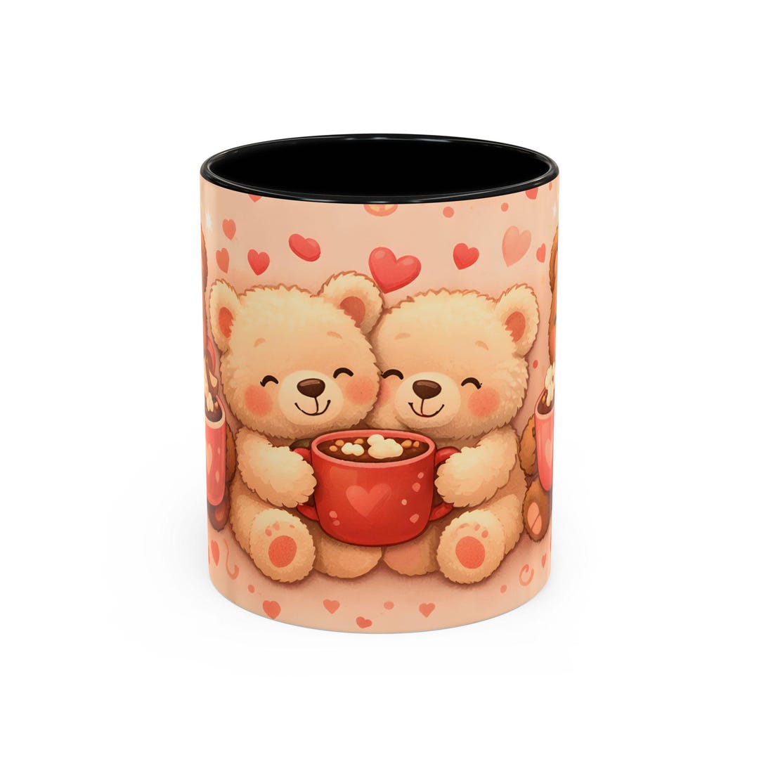 Teddy Bear Hot Cocoa Mug | Valentine's Day Gift - Etsy