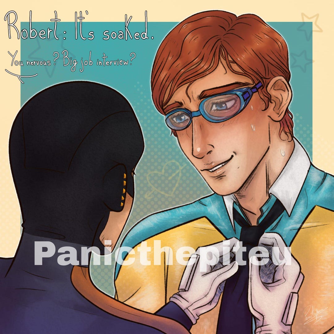 Dispatch Game Z-TEAM Robert and Waterboy Print - Etsy
