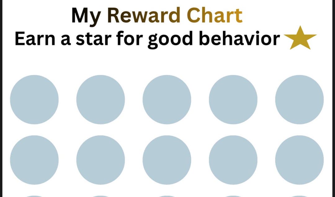 Reward Chart for Kids Printable | Star Chart for Good Behavior ...