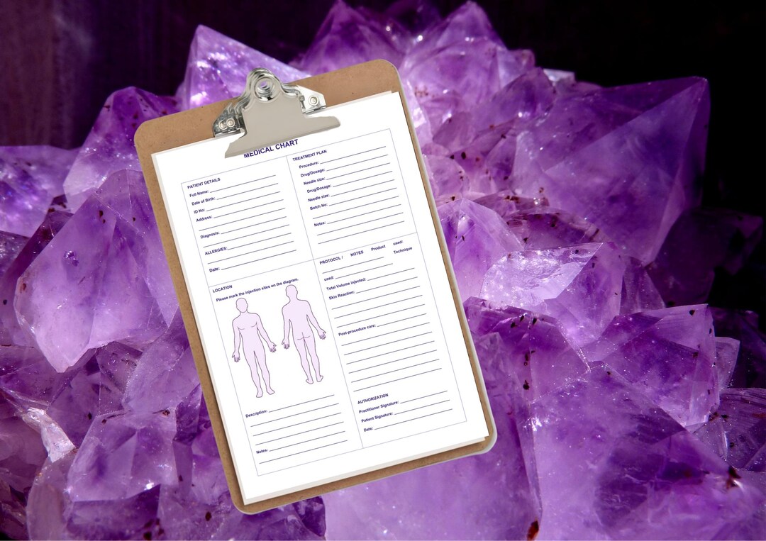 Injection Treatment Chart – Printable PDF - Etsy