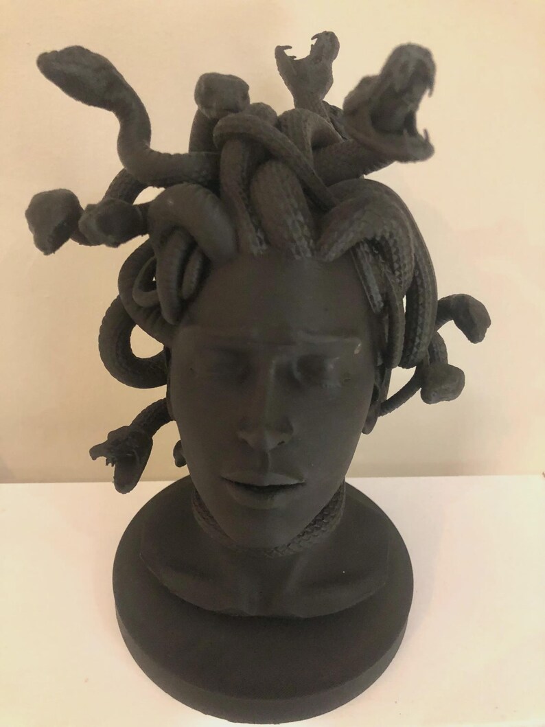 3D Printed Medusa Bust: Greek Mythology Decor - Etsy
