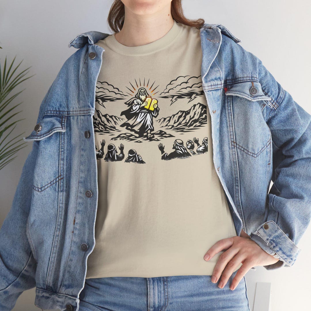 Ten Commandments Tee | Mountain Sunrise, Camping Scene - Etsy