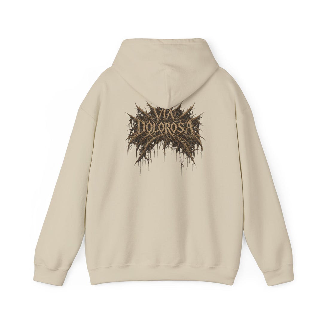 Dolorosa Band Logo Hoodie | Heart Thorn Crest Sweatshirt - Etsy