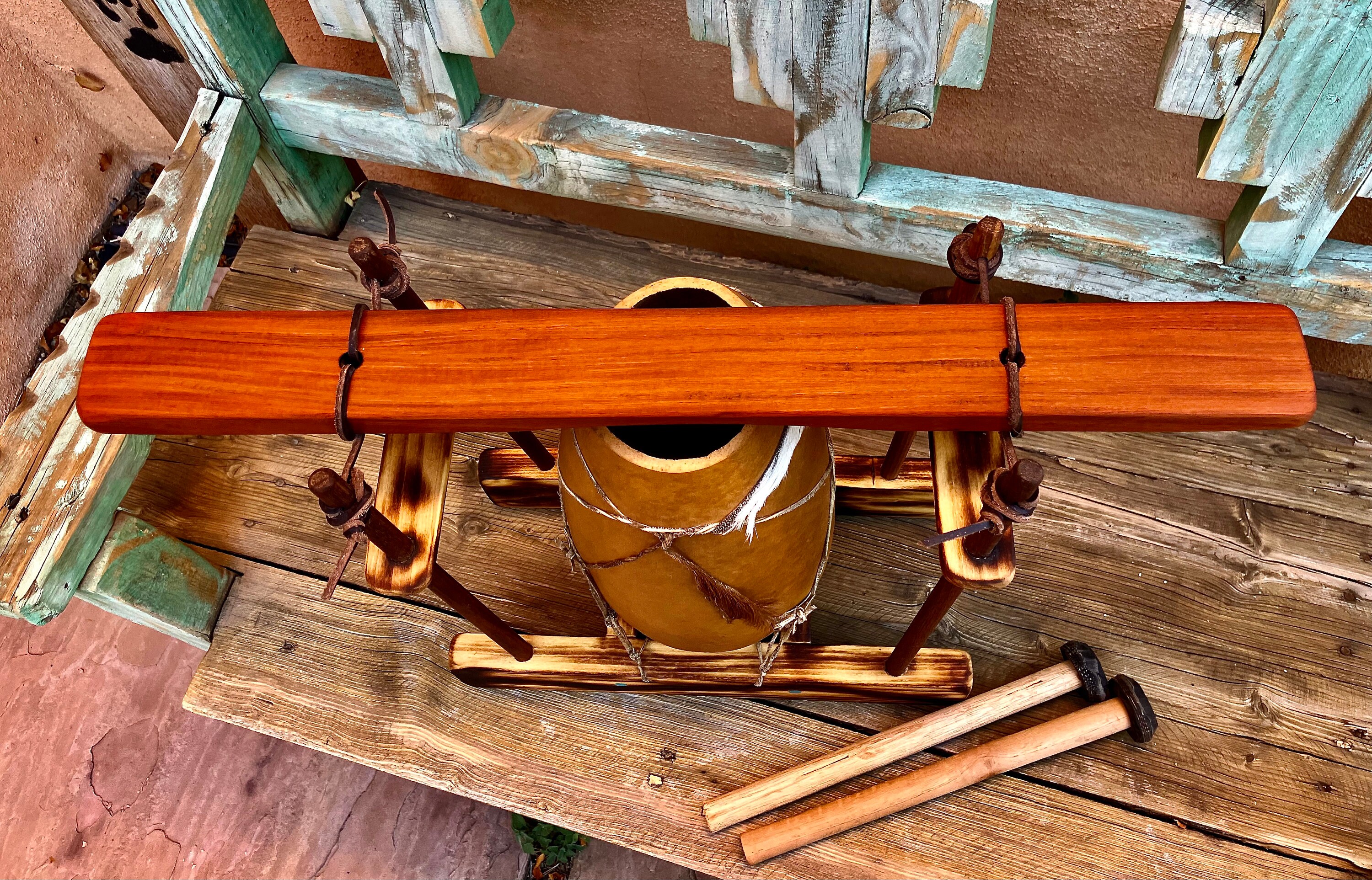 Limba Drum With 2 Balafon Mallets - Etsy