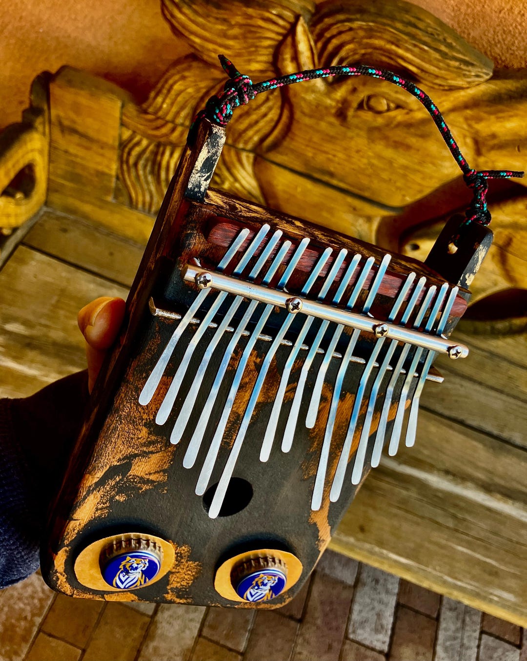 Tiger Buzz Small Kalimba - Etsy