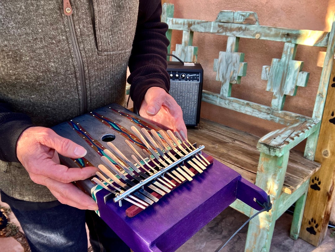 Electric Painted Large Box Kalimba Lamellophone - Etsy