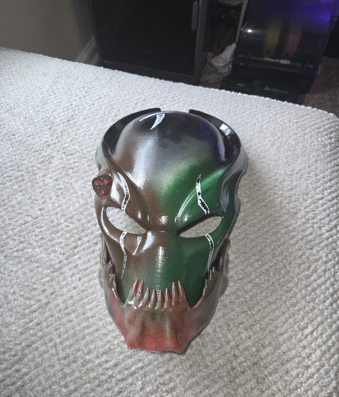 3d Printed Armored Predator Face Mask - Etsy