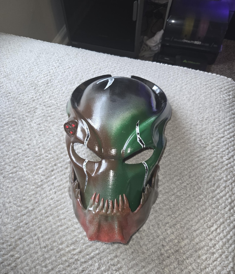 3d Printed Armored Predator Face Mask - Etsy