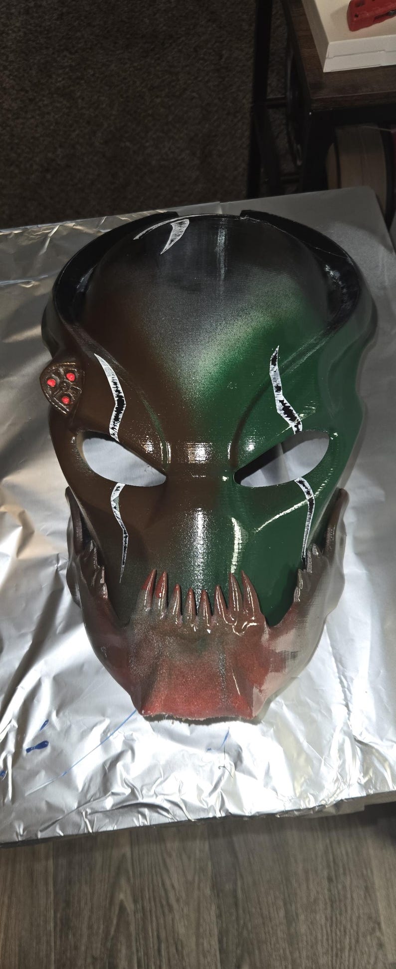 3d Printed Armored Predator Face Mask - Etsy
