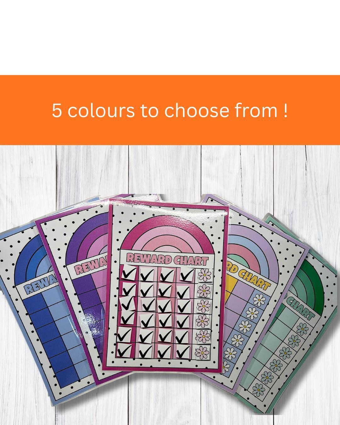 Colourful Kids Reward Chart - Reusable Behaviour Tracker, Colourful ...