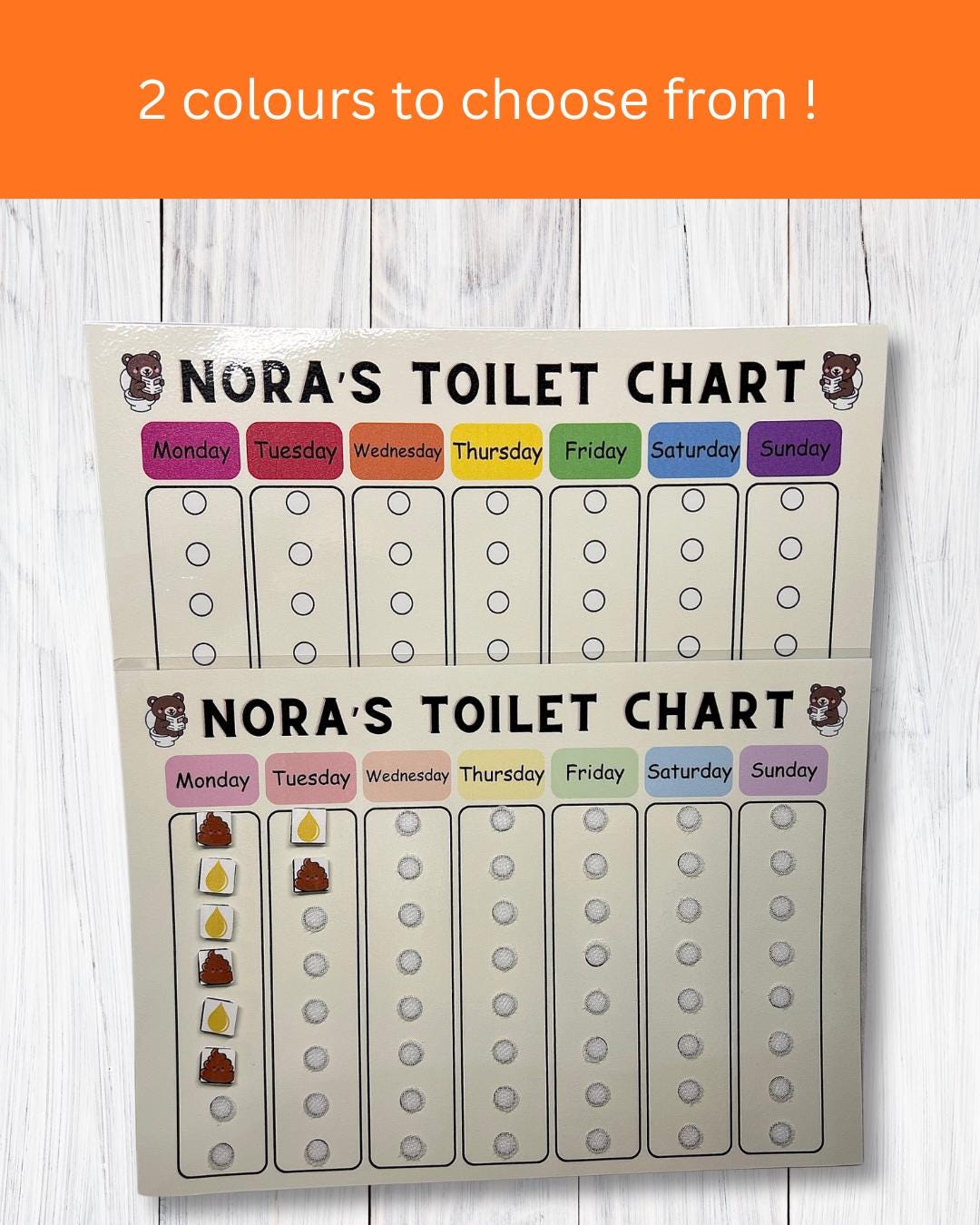 Toilet Training Chart for Kids - Personalised Potty Reward Chart ...