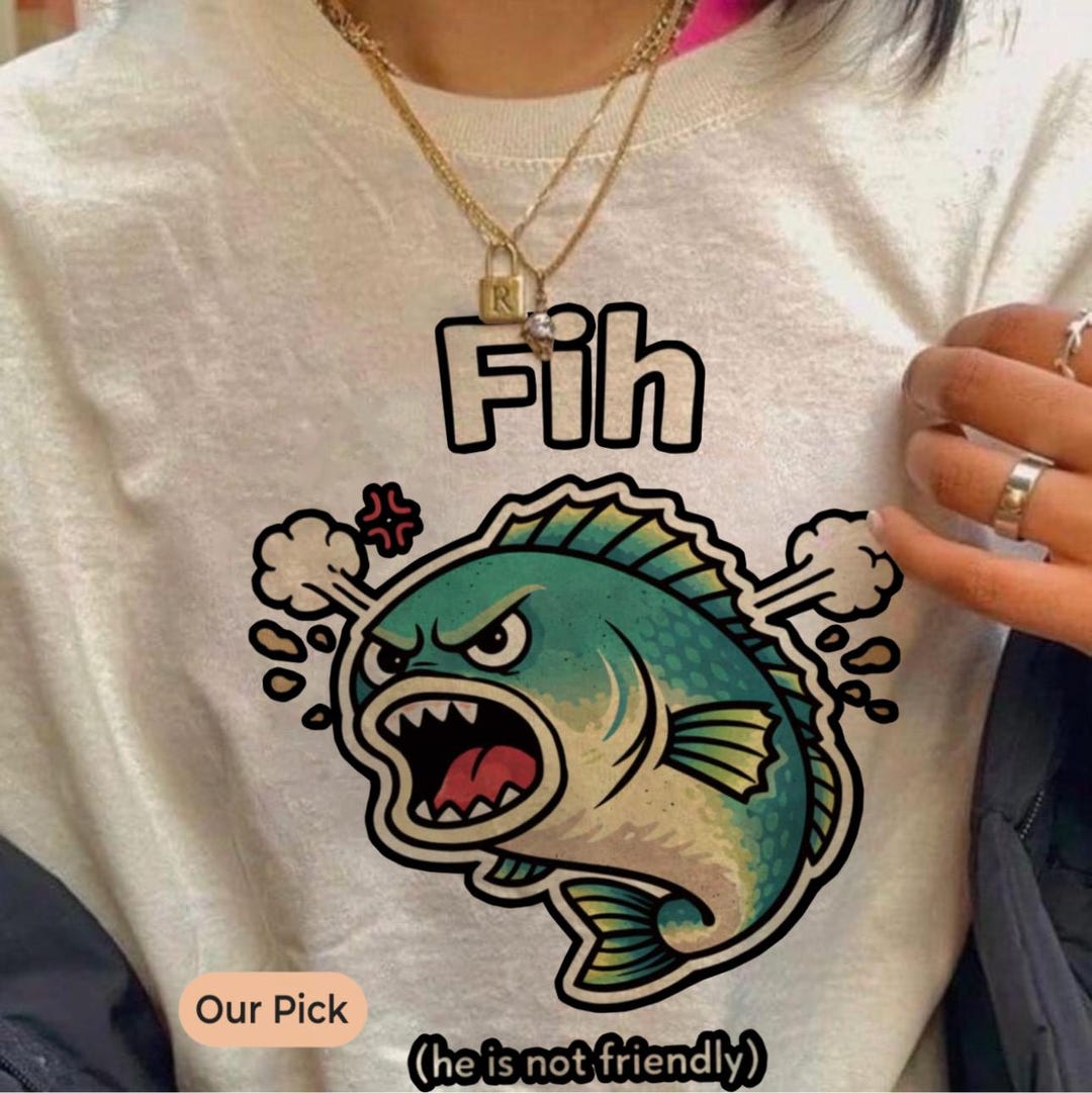 Fih Fish Meme Shirt | Brain Rot Shirt | Gen Z Meme Tee | Inappropriate ...