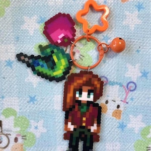 Handmade Stardew Valley Pixel Art Keychains | Sebastian Abigail Shane ...