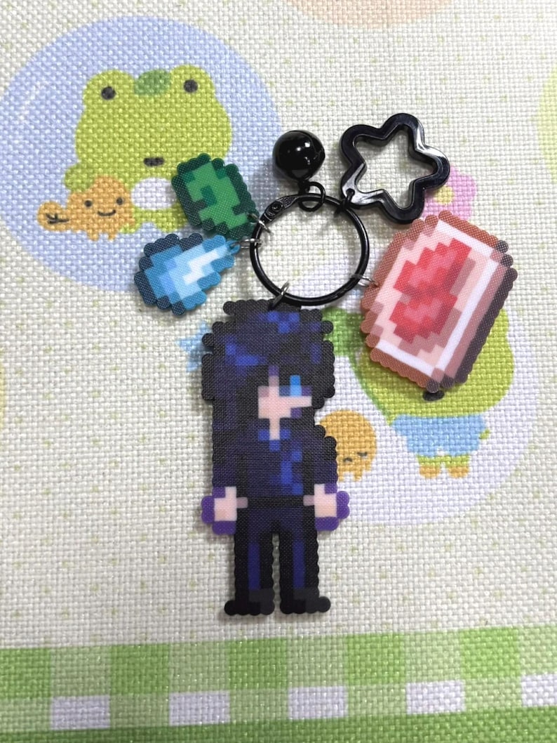 Handmade Stardew Valley Pixel Art Keychains | Sebastian Abigail Shane ...