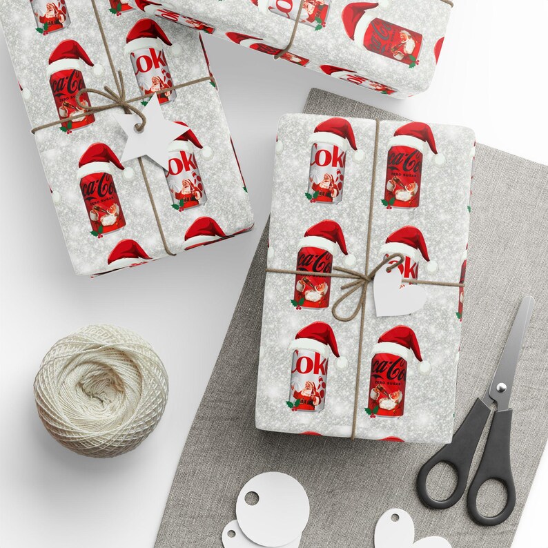 Diet Coke & Coke Zero Holiday Wrapping Paper | Christmas Holiday Gift ...