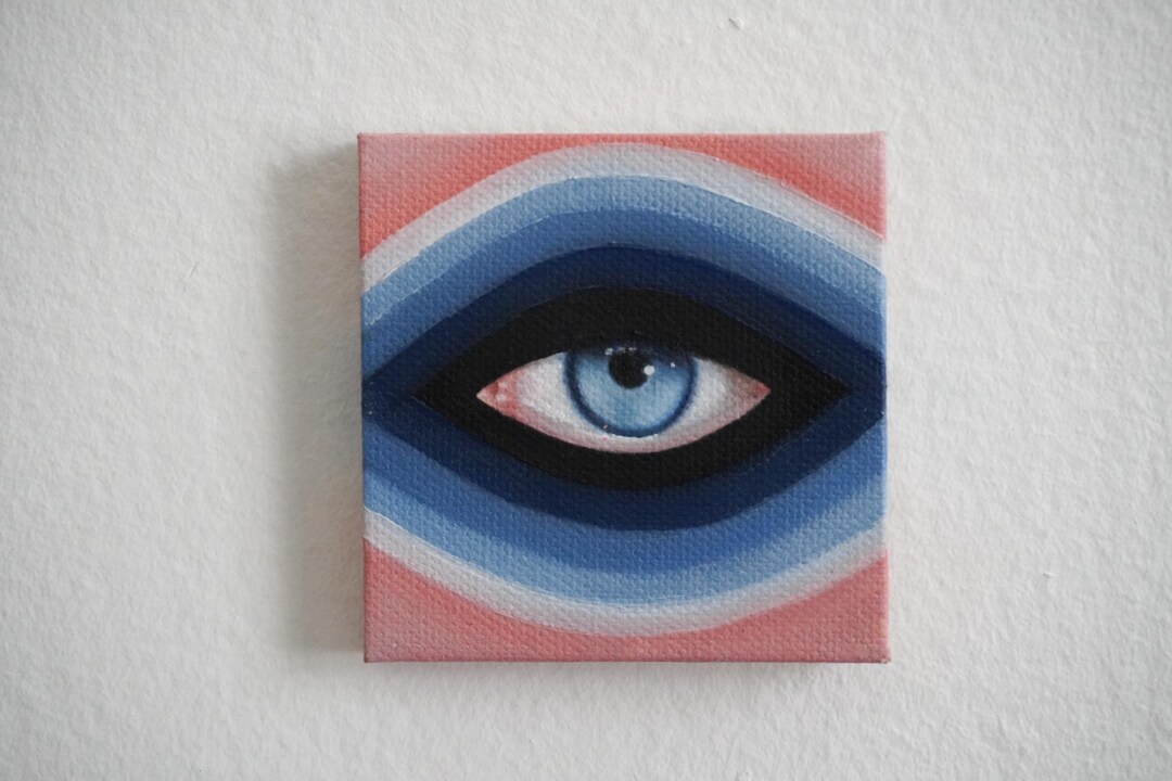 Custom Nazar (evil Eye) Oil Painting – Size & Color Options - Etsy