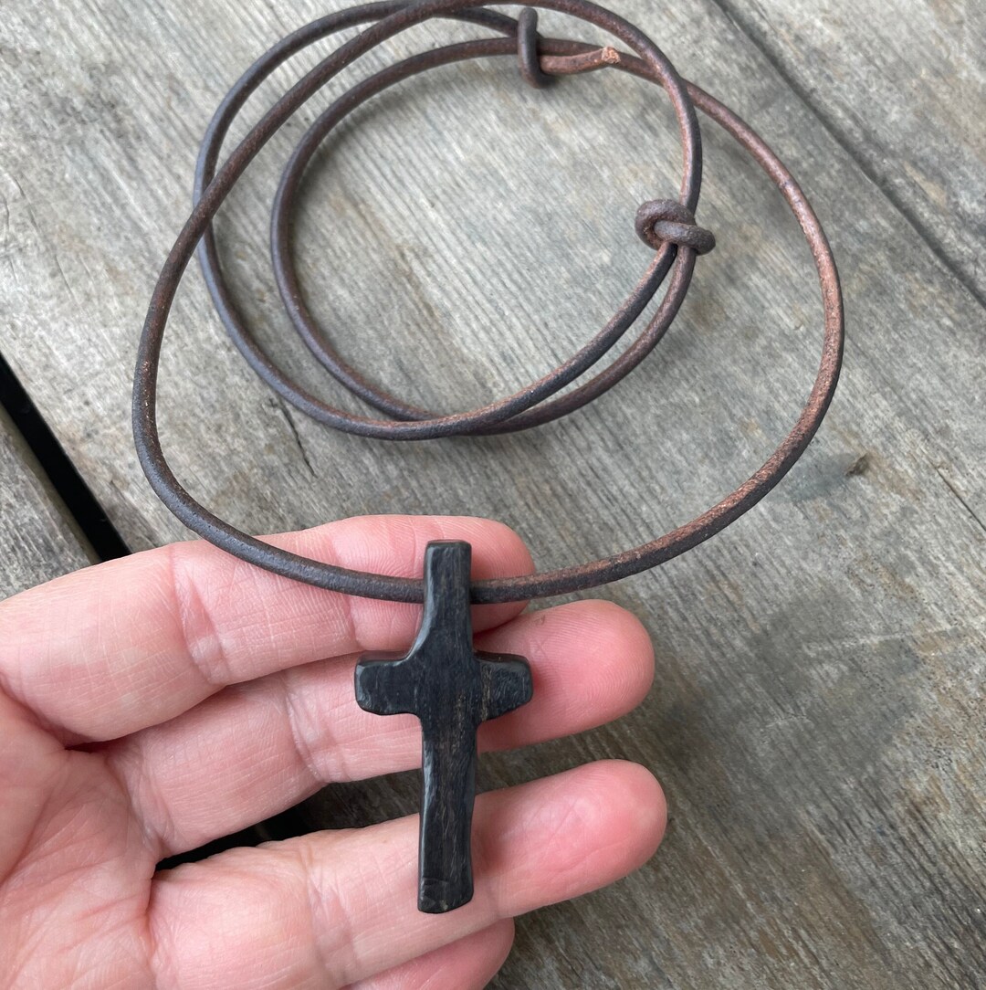 Hand-carved Ebony Wooden Cross,made by 82 Year Old US Veteran,one-of-a ...
