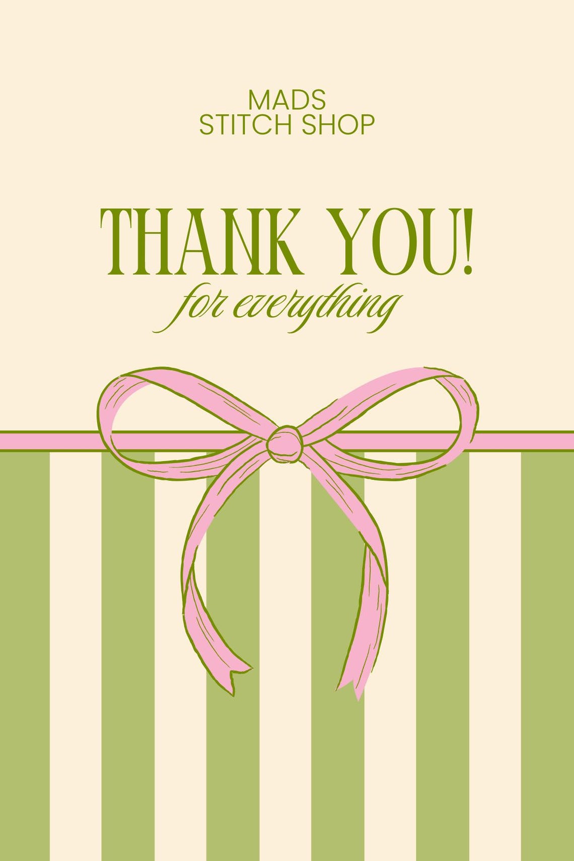 Thank You Cards (DM for Custom Order) - Etsy
