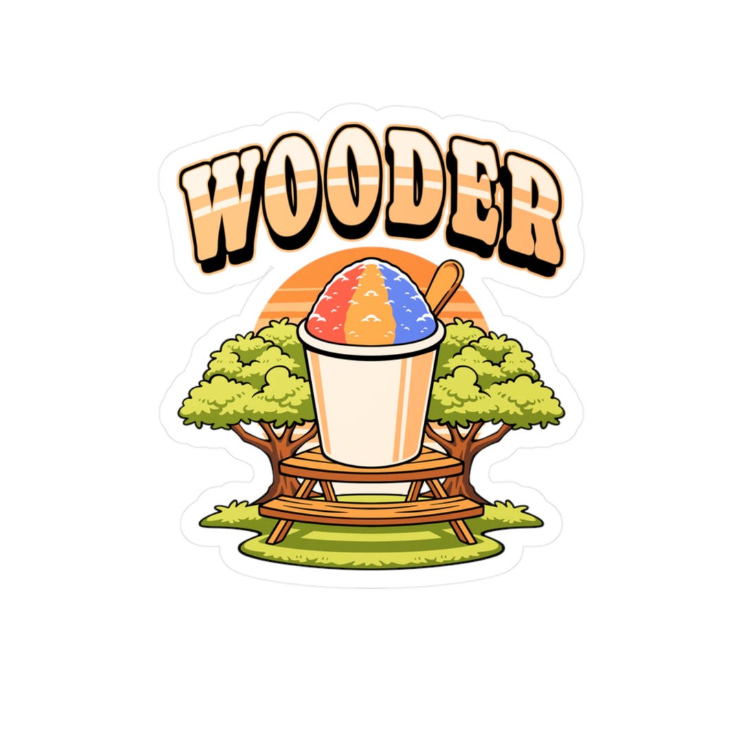 WOODER Ice Sticker Kiss-cut Vinyl Decal - Etsy