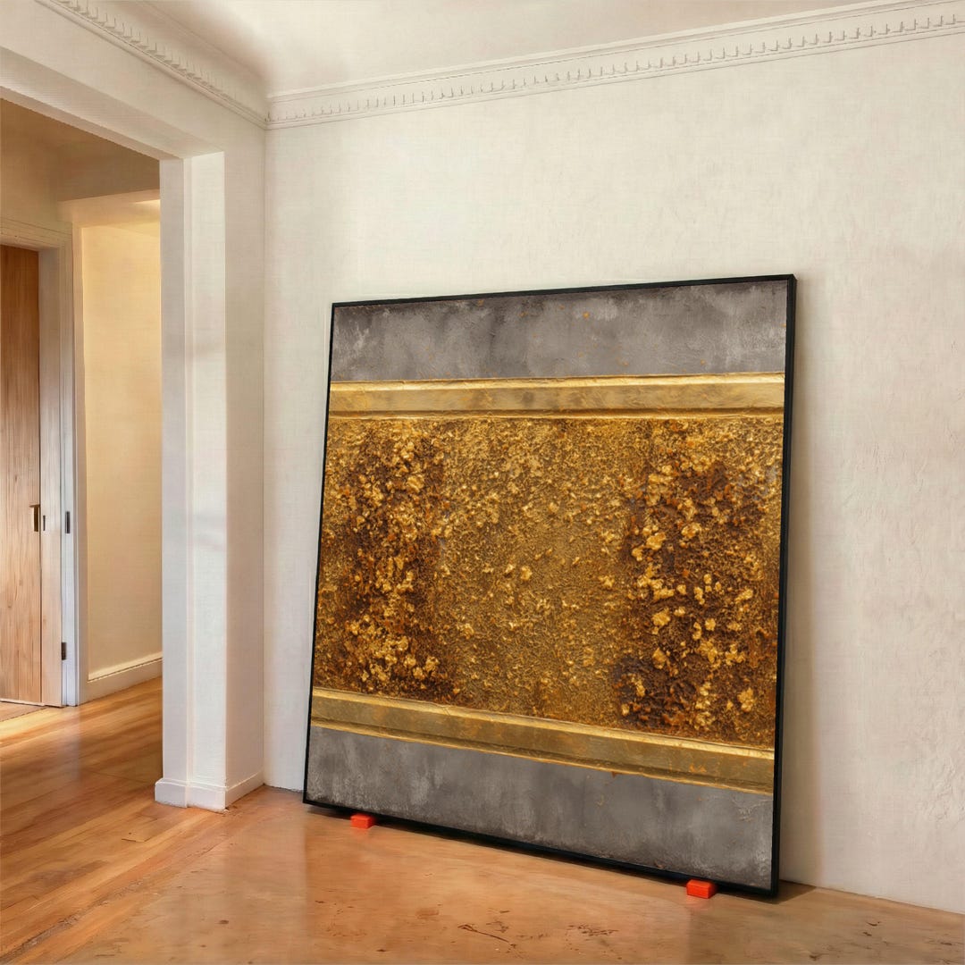 Gold Abstract Canvas, Mark Rothko Wall Art, Modern Minimalist Canvas ...