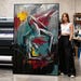Abstract Contortionist Pose Canvas, Modern Figurative Art, Dynamic Body ...