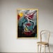 Abstract Contortionist Pose Canvas, Modern Figurative Art, Dynamic Body ...