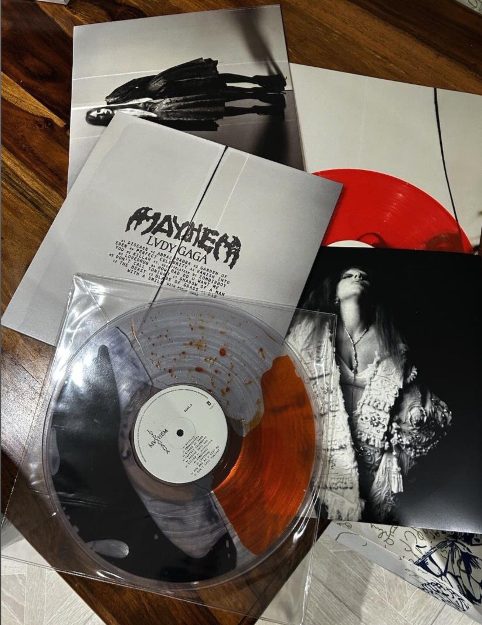 Lady Gaga – Mayhem Liquid Filled Vinyl | Orange & Black Etched Double ...