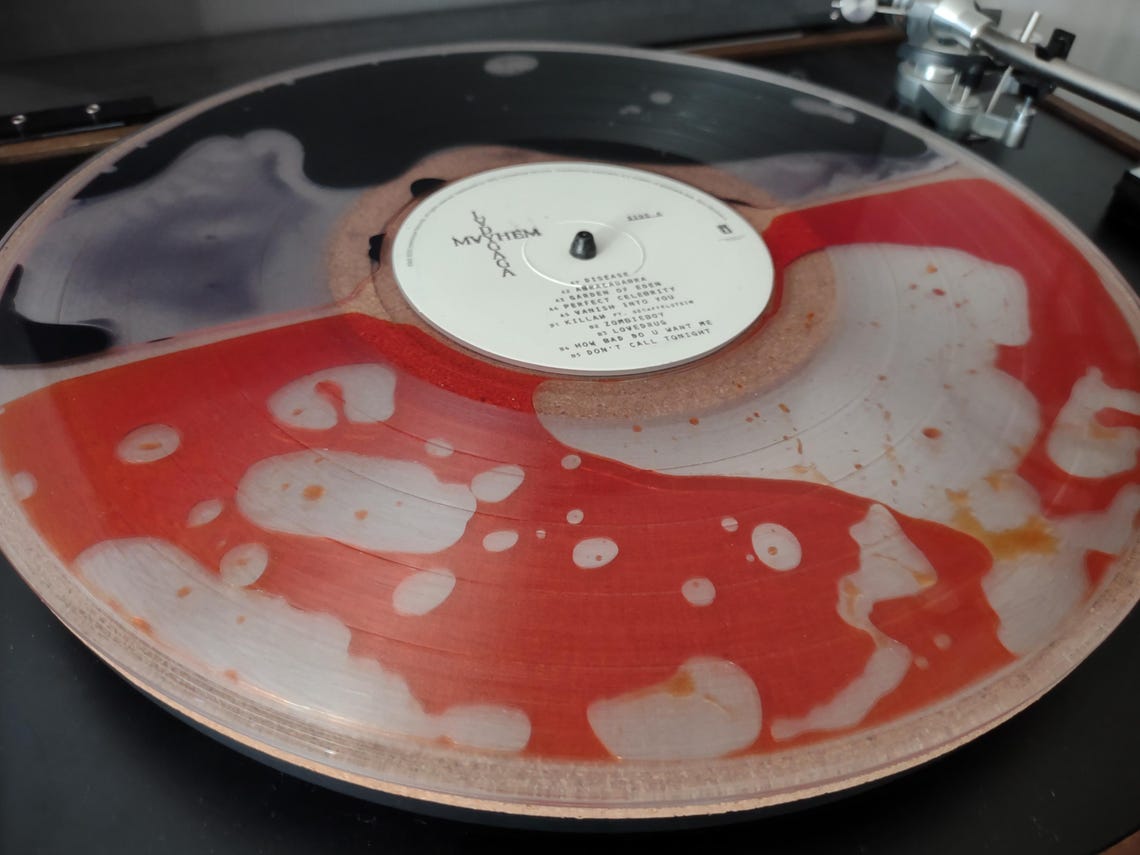 Lady Gaga – Mayhem Liquid Filled Vinyl | Orange & Black Etched Double ...