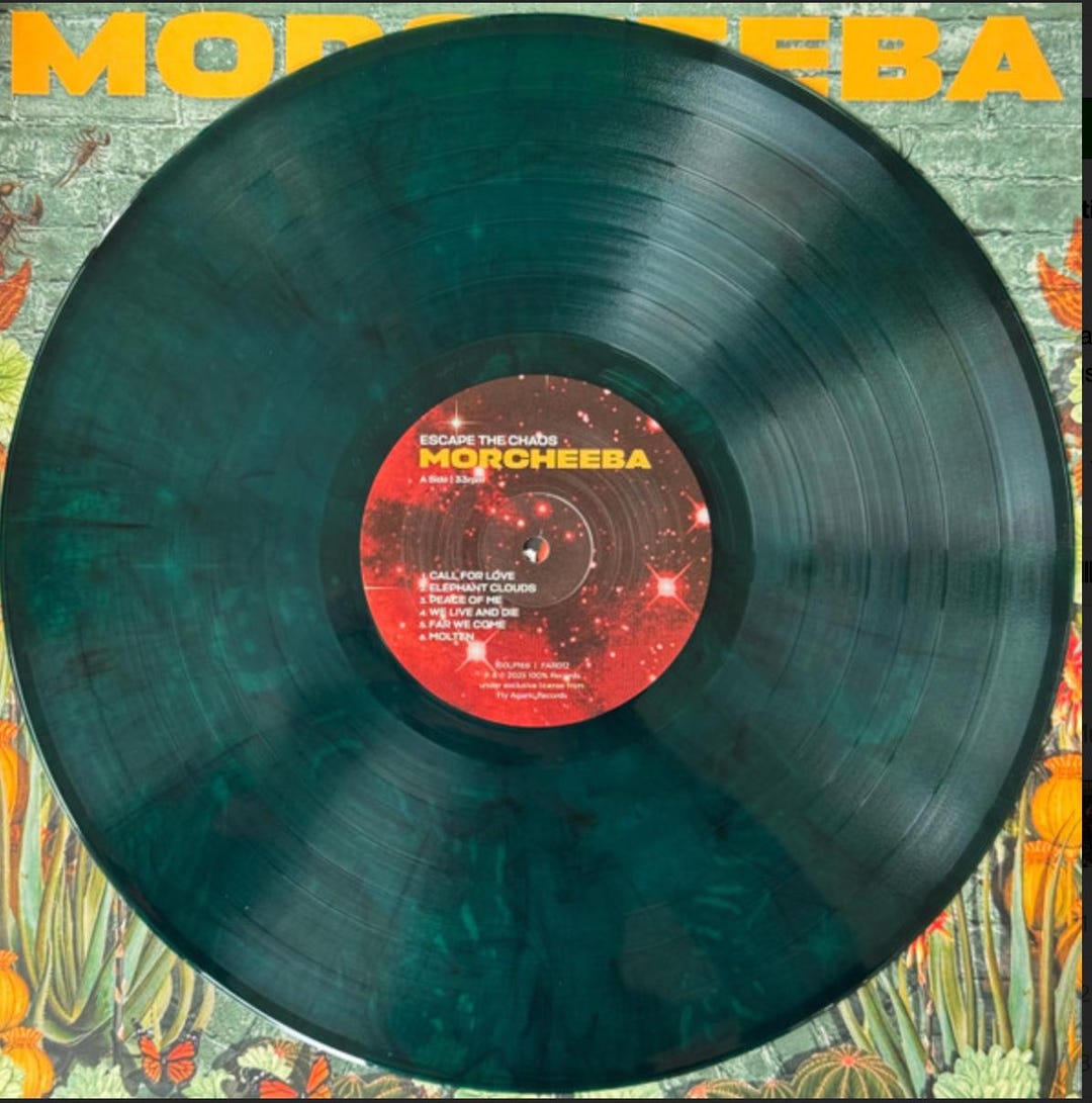 Morcheeba Escape the Chaos Green Vinyl LP 33rpm 2023 Limited Edition ...