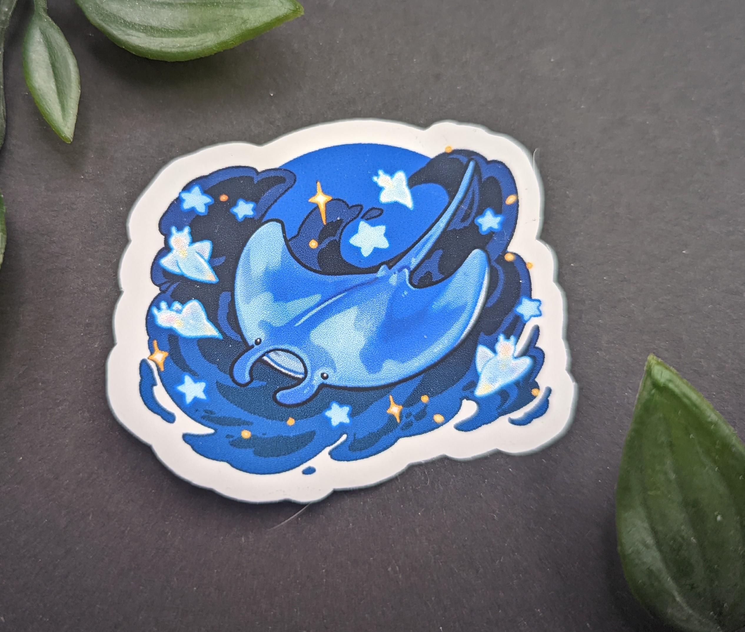 Mantas Migration Vinyl Sticker | Manta Ray Sticker | Sea Angel Sticker ...